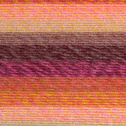 Lion Brand Yarn Ferris Wheel Yarn, Multicolor Yarn for Knitting, Crocheting, and Crafts, 1-Pack, Cherry on Top