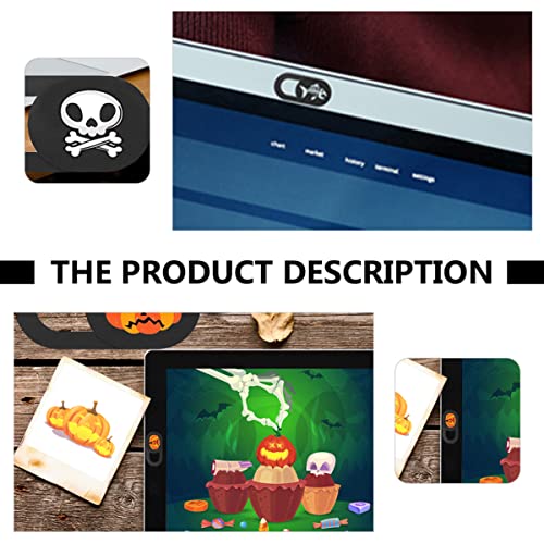 DIKACA Computer Laptop and Laptops Themed Halloween Sticker Protector Slide Cellphone Cover Notebook Cell Privacy Creative Web Ultra-Thin Practical Unique for Smartphone Camera Slider
