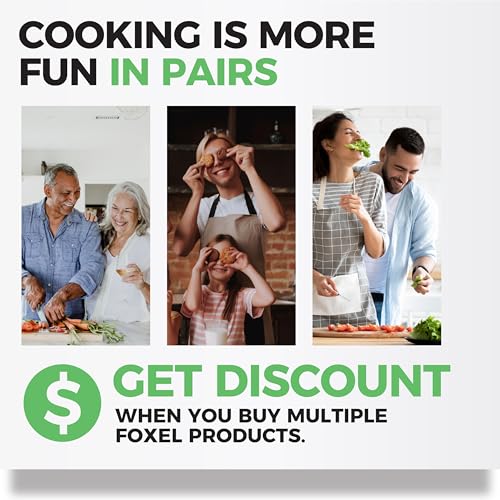 FOXEL Razor Sharp Cooking Chef Knife - Large 9 inch Kitchen Knife for Rock Chopping – Professional Rust Resistant 9 inch High Carbon German Stainless Steel – Presentation Gift Box