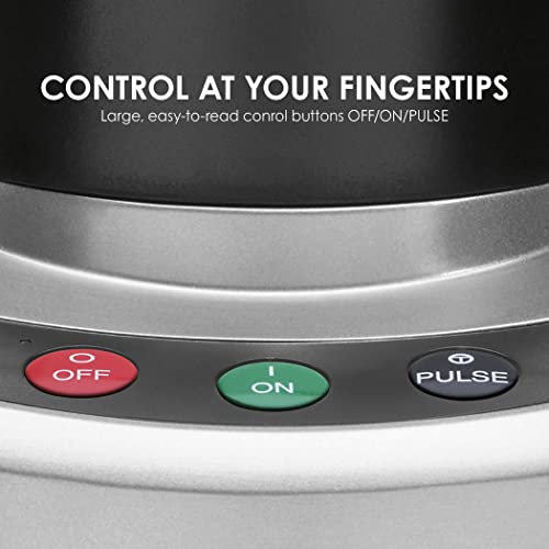 Waring Commercial Sealed Batch Bowl/Continuous Dicing Food Processor with LiquiLock Seal System, 4-Quart