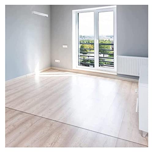 Clear PVC Desk Chair Mat Runner Rug Hardwood Cover Protector Clear Carpet, Chair Mat For Floor Protection, Non-Slip Floor/Carpet Protector Mat Scratch Resistant Wear Resistant Indoor,1mm,100-160cm Wid