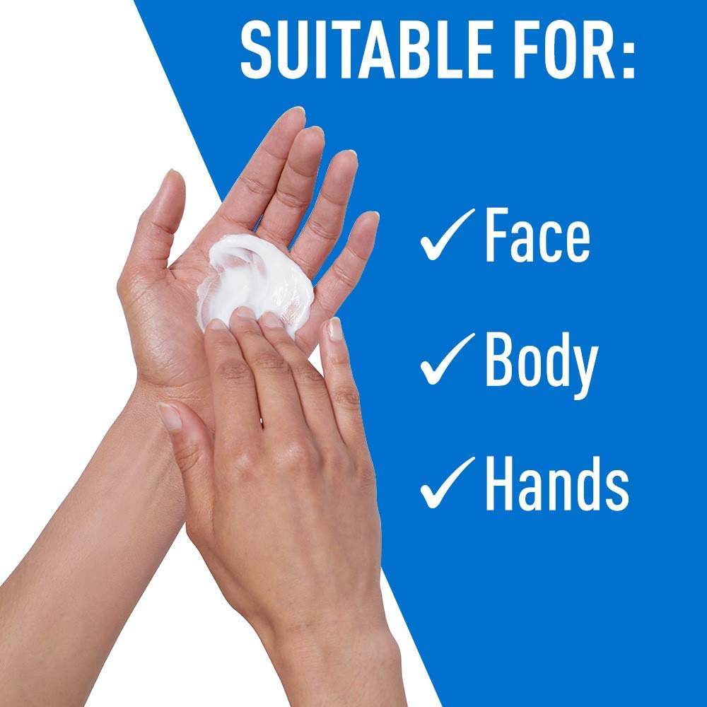 CeraVe Moisturizing Cream | Daily Face and Body Moisturizer for Dry Skin Pump (19 Ounce Pack of 2, Moisturizing Cream)