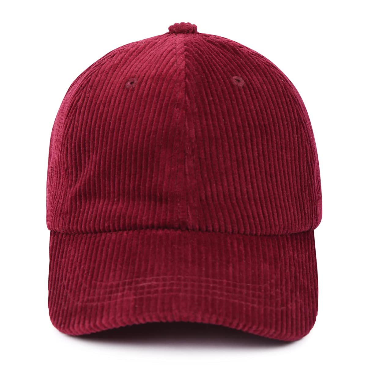 Casual Baseball Cap - Sun Visor Corduroy, Plaid, Leopard Animal Print Hat Adjustable (Baseball Cap - Corduroy Brown)