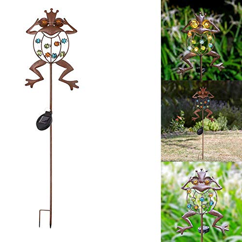 Chlggzw Solar Garden Lights Frog Shape Light LED Lamp Waterproof Solar Led Lights Outdoor Lighting Night Light for Decorative Home Garden
