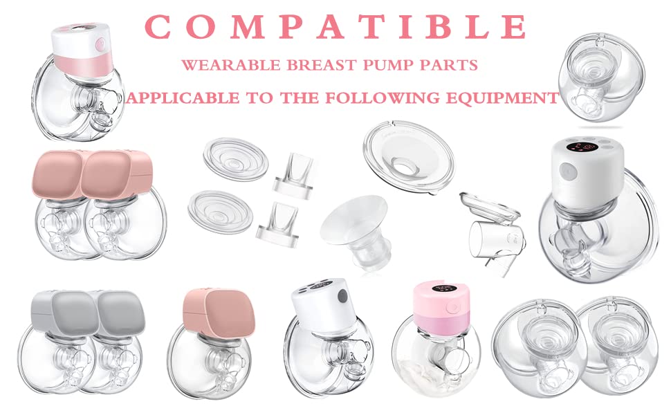 NAGRAN Flange Insert 19mm Parts,Suitable for S9/S12/S9Pro/S12pro,Wearable Breast Pump Parts Replace,Milk Collector 24mm Universal (19mm)