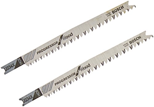 BOSCH U234X3 4-1/4-Inch, Progressor HCS Universal Shank Jigsaw Blade, 3 Pack