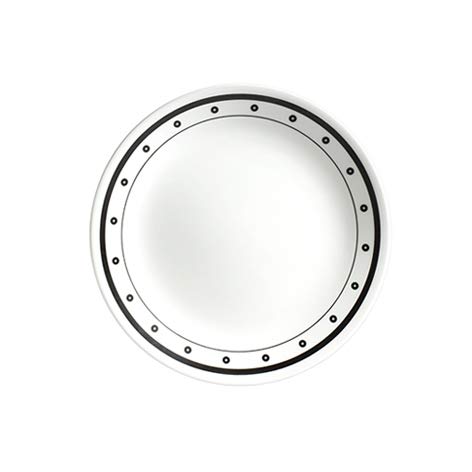 Corelle Black and White 2 Beads Bread & Butter Plate 6.75 in
