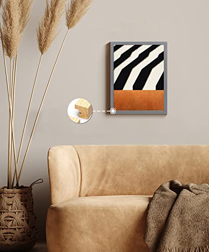 JD Concept Wood 12x16 Grey Picture Frame 5 Pack - Gallery Wall Frame Set - Suitable for Horizontal and Vertical Hanging 12 x 16 Poster Photo
