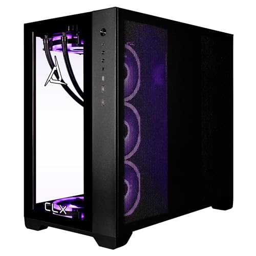 CLX Set Gaming Desktop - Liquid Cooled Intel Core i9 13900KF 3GHz 24-Core Processor, 64GB DDR5 Memory, GeForce RTX 4070 12GB GDDR6X Graphics, 2TB SSD, 6TB HDD, WiFi, Windows 11 Home 64-bit