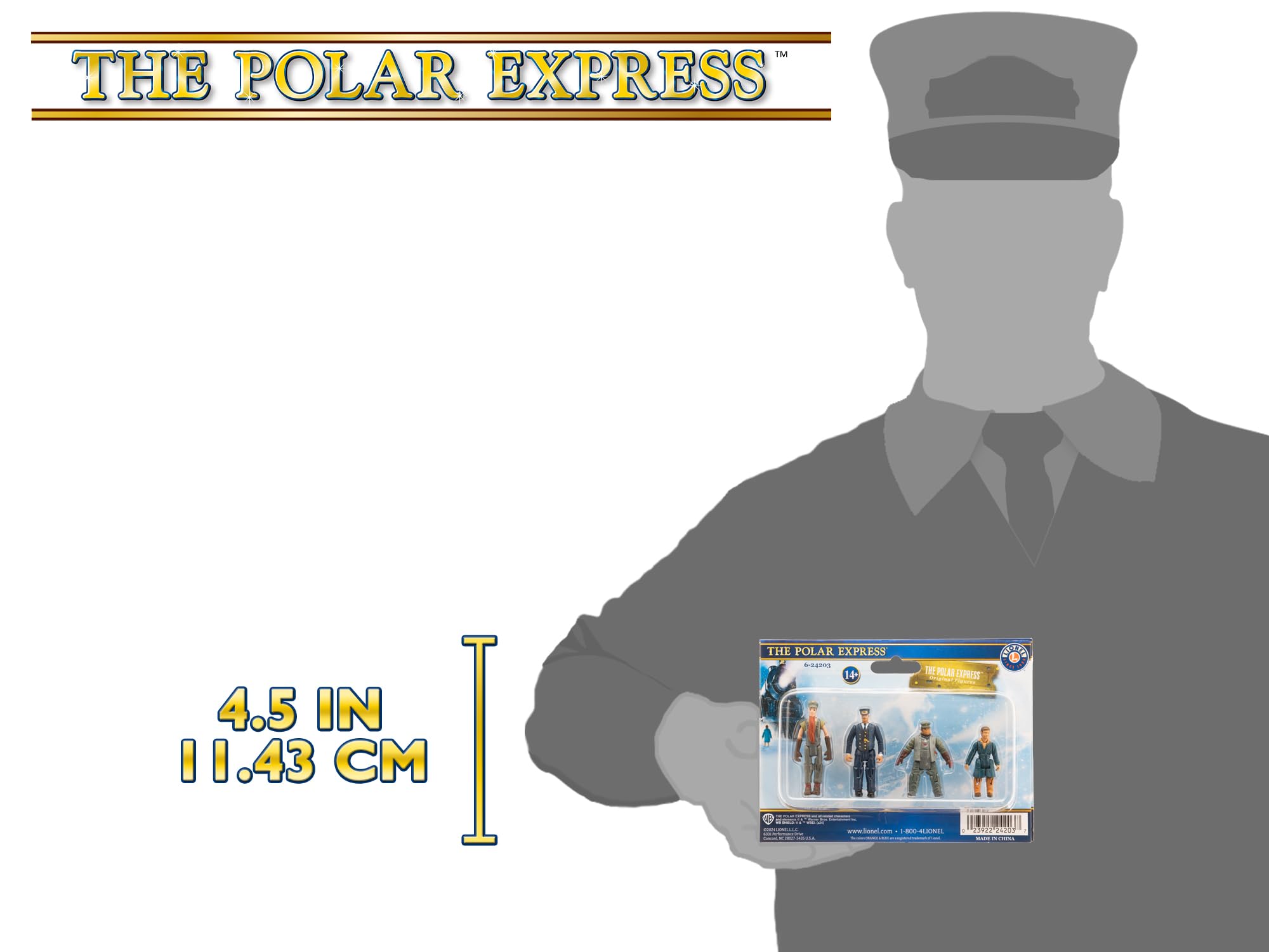 Lionel Warner Brothers The Polar Express Four Piece Miniature People Pack Model Train Accessory (624203)