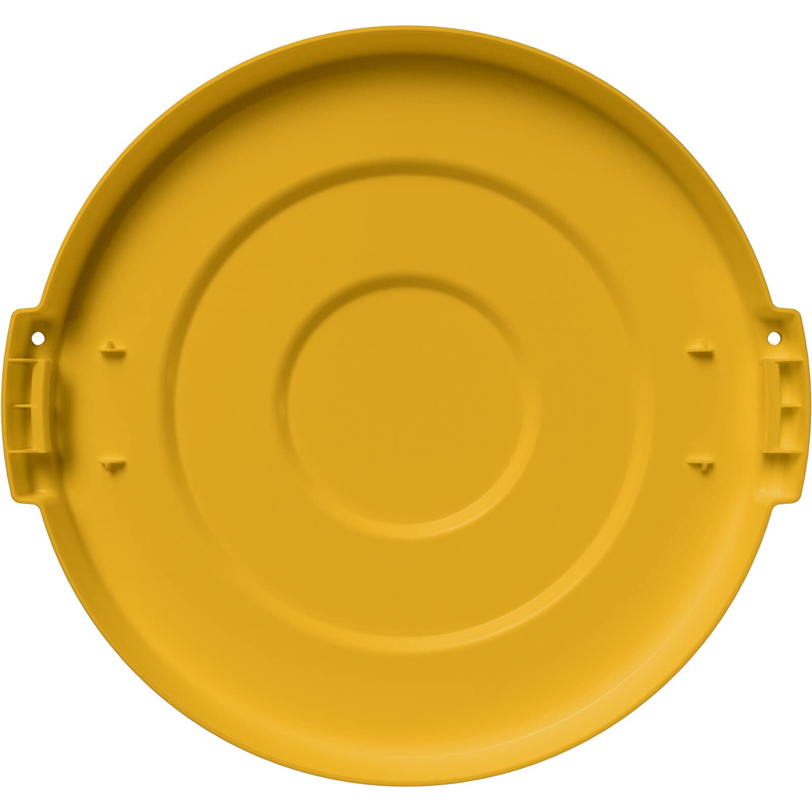 SPARTA Bronco Trash Can Lid, Round Waste Container Cover, Polyethylene, 20 Gallons, Yellow