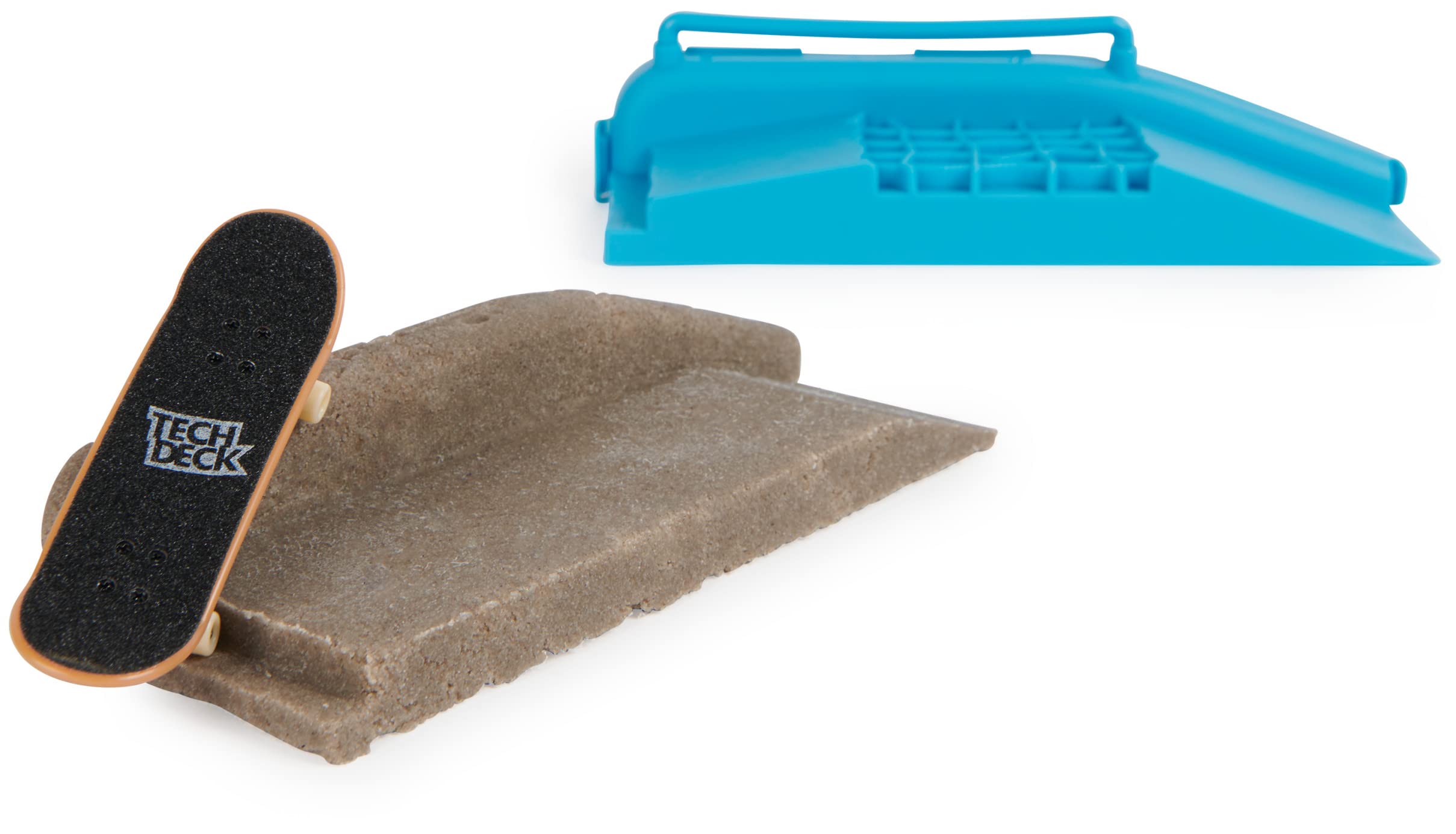 TECH DECK DIY Concrete Reusable Modeling Playset with Exclusive Enjoi Fingerboard, Rail, Molds, Skatepark Kit, Kids Toy for Boys and Girls Ages 6 and up