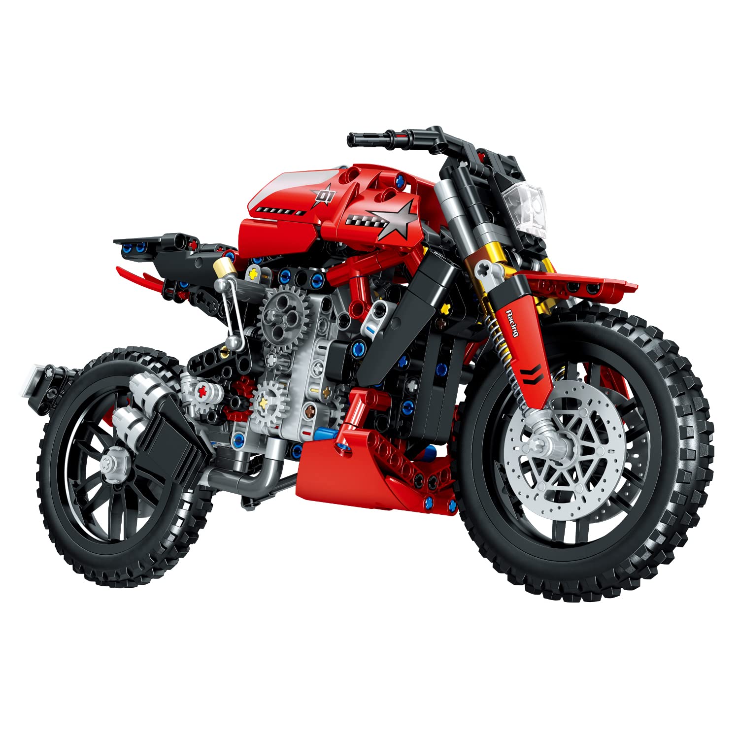 DAHONPA 1258 Motorcycle Building Bricks Set, 620 Pieces Model Toy, Gift for Kid and Adult.