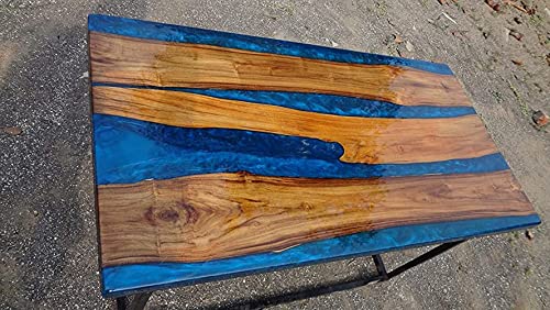 Epoxy Table, Live Edge Wooden Table, Epoxy Resin River Table, Natural Wood, Dining table, Natural Epoxy Table, Resin Table