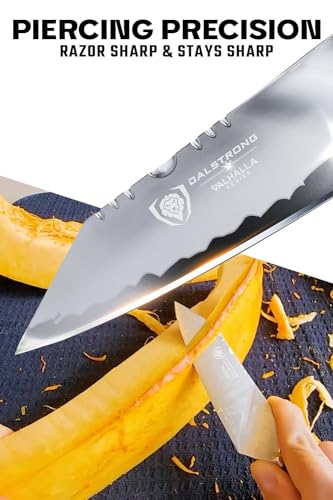 Dalstrong Paring Knife - 4 inch - Valhalla Series - 9CR18MOV HC Steel - Celestial Resin & Wood Handle - Professional Kitchen Knife - Razor Sharp - w/Leather Sheath