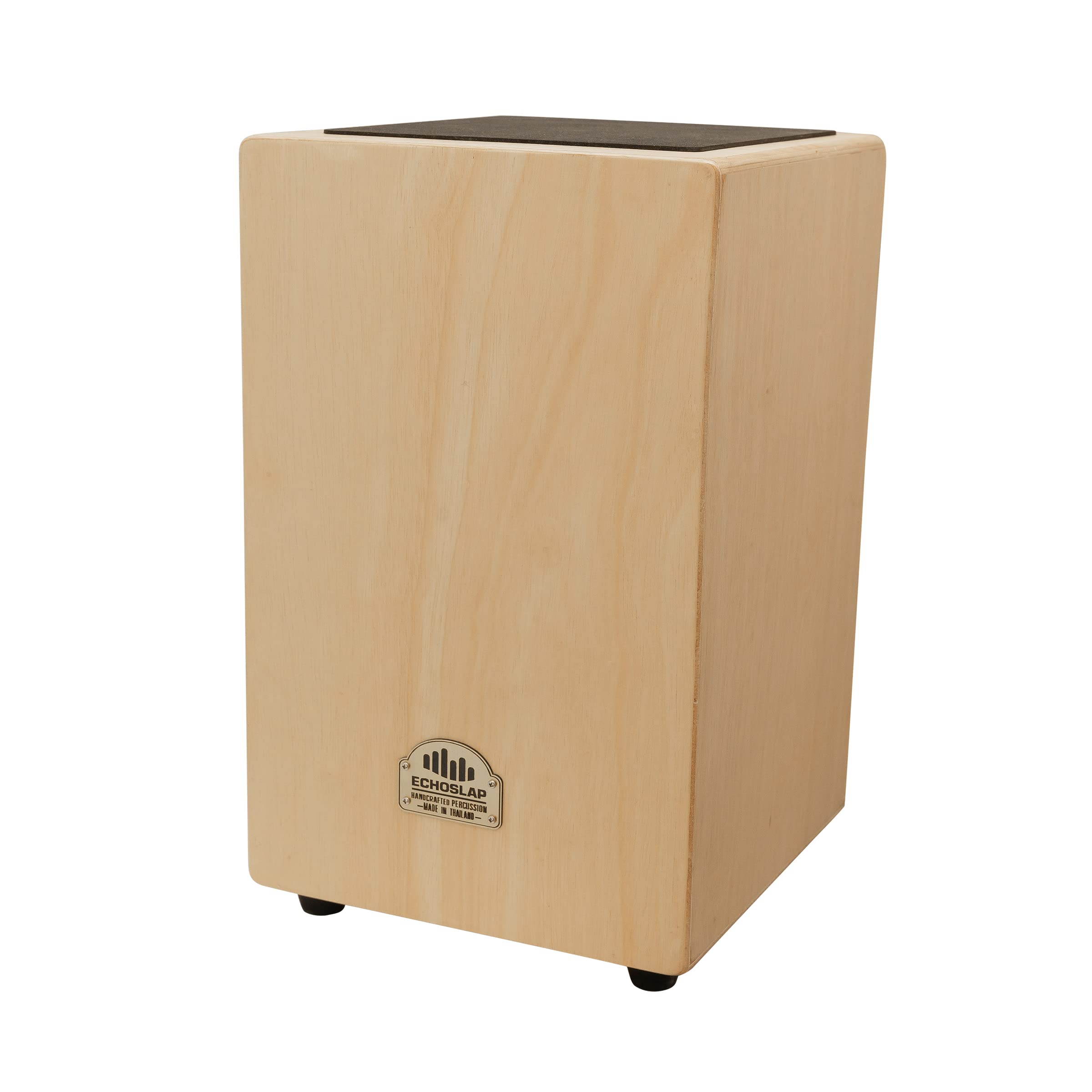 Echoslap Super Bass Cajon - Brazilian Rosewood, Bass Amplifier Side Port, 21 Coiled Snare Wires, Hand Crafted Cajon Box Drum