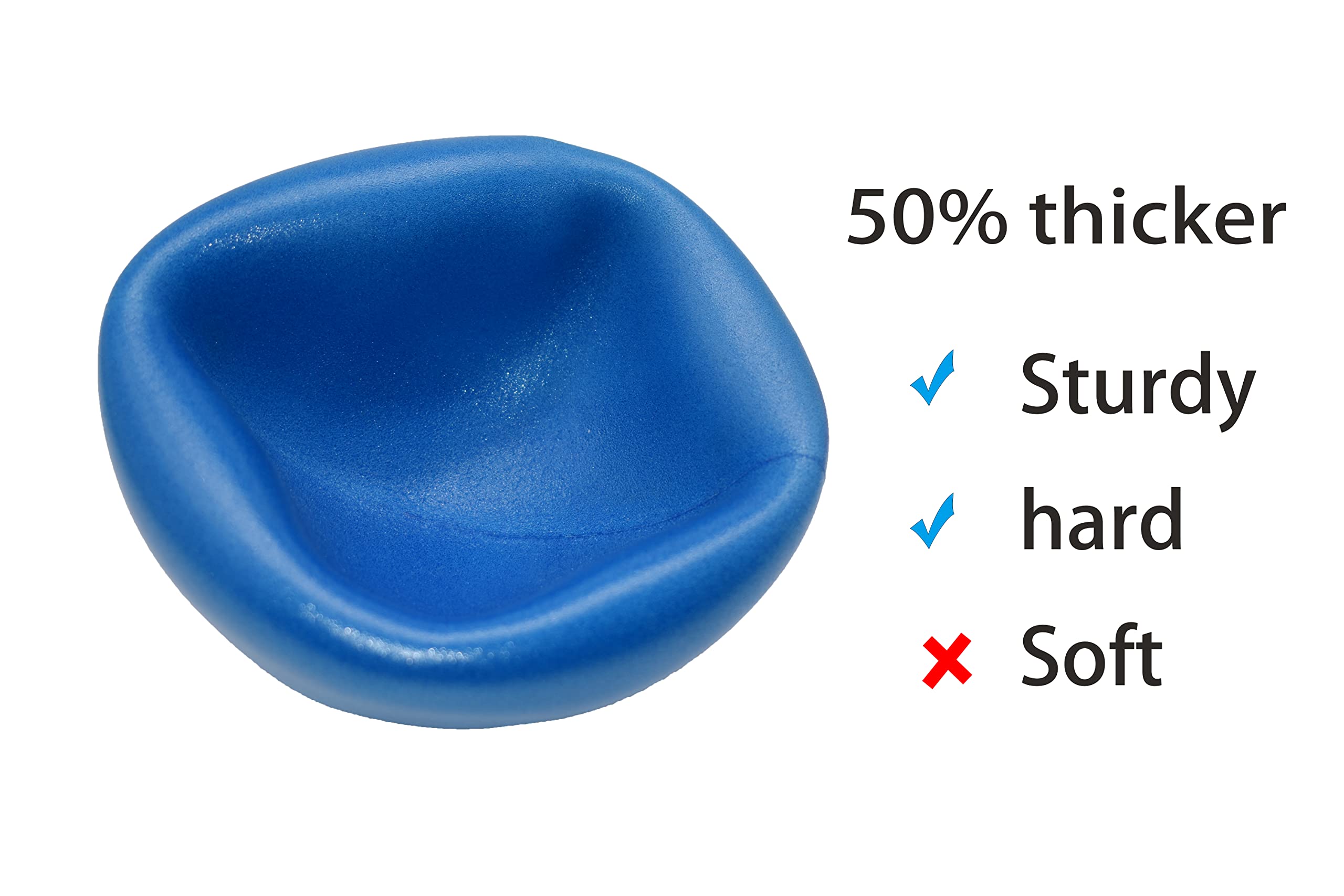 CIZEBO 4 inch Therapy Ball for Release Hip Flexors, Pain Relief for Lower Back Thigh Muscles, Small Exercise Ball for Physical Therapy, Blue