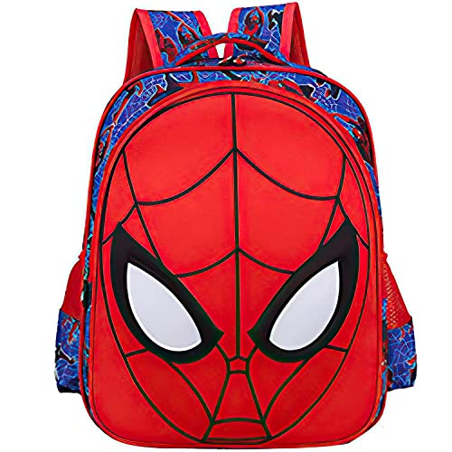 Licputalch Kids School Backpack for Kids Boys Girls, Waterproof Red Backpack for 4-6-8-10-12