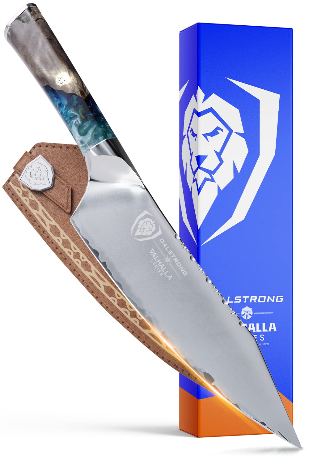 Dalstrong Valhalla Series Fillet Knife 6.5" Bundled with Chef Knife 8" - w/Leather Sheath