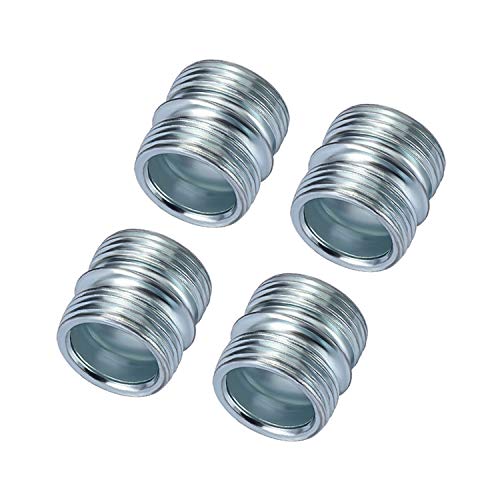 Canomo 48 Packs Wire Shelving Shelf Lock Clips and 4 Packs Pole Connectors for 1 inch (0.047"/1.2mm Thick) Wire Shelve Shelving Unit Metal Rack