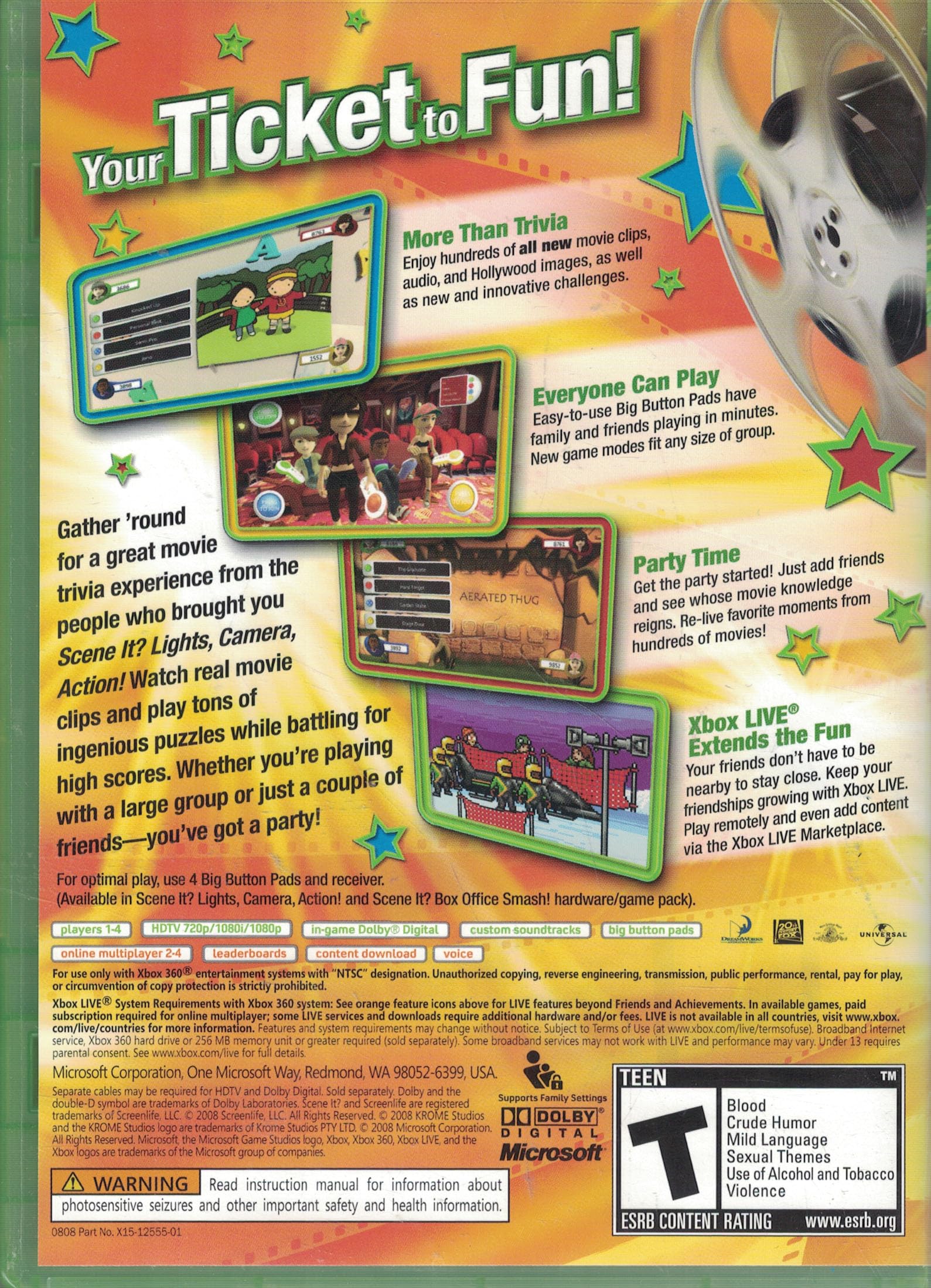 Scene it? Box Office Smash (GameOnly) - Xbox 360