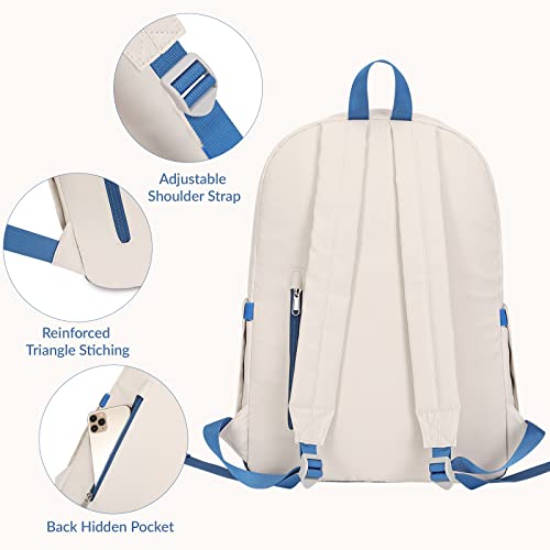 Lohol Lightweight & Casual Daypacks for Men, Women & Students, Perfect Daily Backpack for School, Work, and Travel (Sky blue)