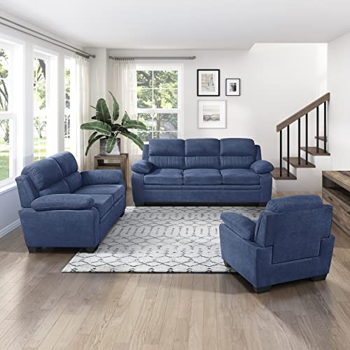 Lexicon Jett Living Room Sofa, Blue