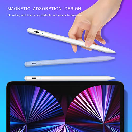 Stylus Pen for Apple iPad Pencil: iPad Pen Stylus with Palm Rejection Compatible with 2018-2023 Apple iPad 10th 9th 8th 7th 6th iPad Pro 11 inch 12.9 inch iPad Mini 5th 6th iPad Air 5th 4th 3rd Gen