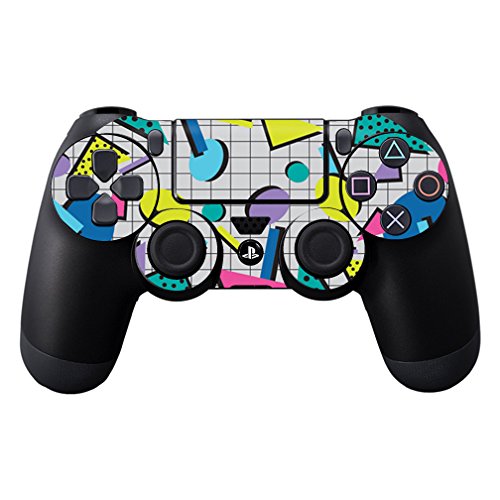 MightySkins Skin Compatible with Sony PS4 Controller - Awesome 80s | Protective, Durable, and Unique Vinyl Decal wrap Cover | Easy to Apply, Remove, and Change Styles | Made in The USA