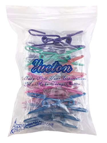 Yueton Pack of 30 Multi-Purpose Clothesline Utility Clips, Steel Wire Clips by Blovess