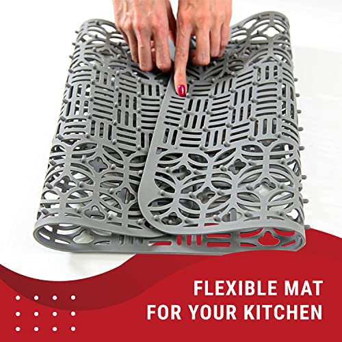 Extra Large Sink Protectors For Kitchen Sink - 25x13 Silicone Mat - Non-Slip Kitchen Mat - Kitchen Sink Accessories for Farmhouse Sink - Heat-Resistant Silicone Sink Mat