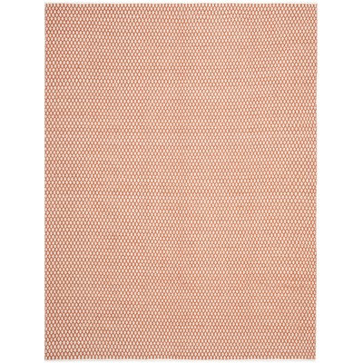 SAFAVIEH Boston Collection 6' x 9' Orange BOS685C Handmade Flatweave Cotton Area Rug