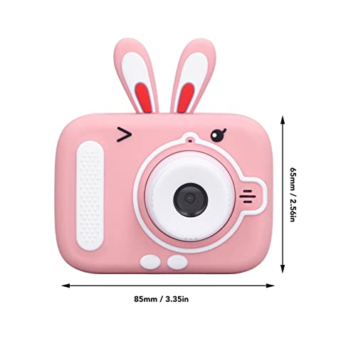 Children Digital Camera 20MP 400mAh 1080P USB 2in Color Display Automatic Focusing Kid Student Digital Camera Games Kids Electronics Personal Video Players Accessories (Pink) Ele