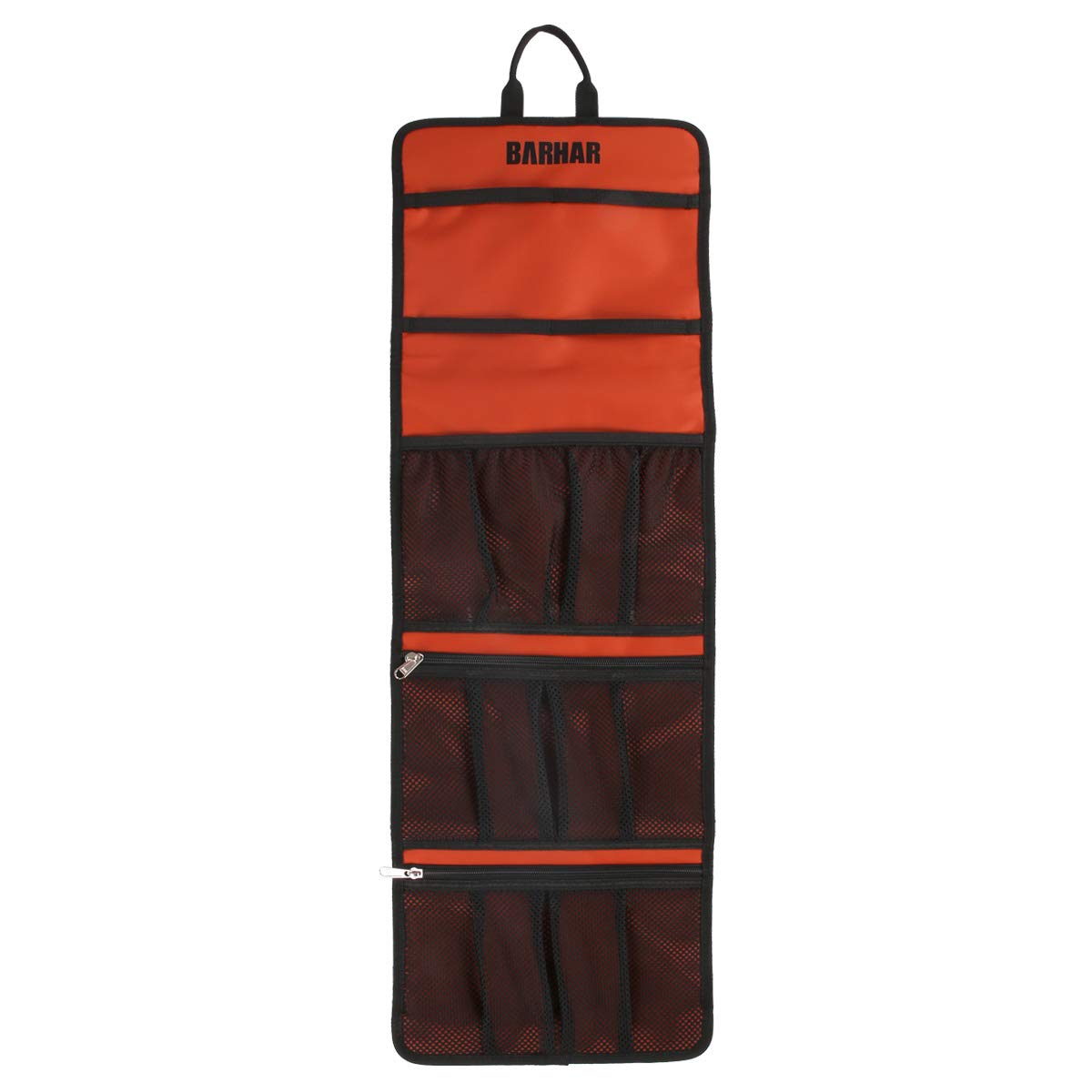 Climbing Quickdraw Hanging Storage Bag, Carabiner Hook Gear Equipment Parts Collections, Durable Foldable Bundled Roll Anti-scratch Bag, Small Tools Organizer Pouch, suit for Rock Climbing Ice Climb