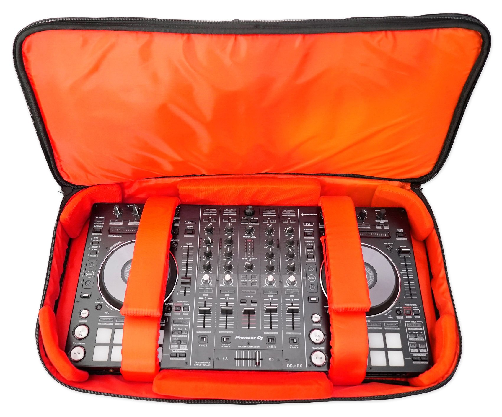 Rockville RDJB20 DJ Controller Bag Fits Mixdeck & Quad N4 NS6 DDJ-SX MC7000+More, Black
