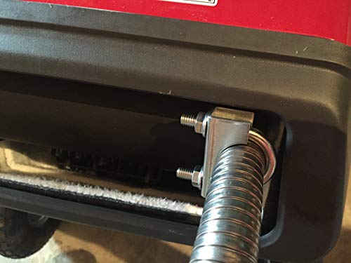 GenExhaust for Honda EU3000iS Generator 1" Steel Exhaust Extension 5 Foot Length.
