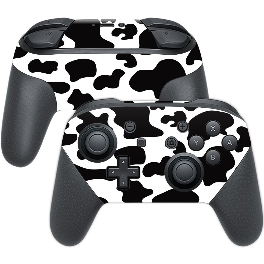MightySkins Skin Compatible with Nintendo Switch Pro Controller - Cow Print | Protective, Durable, and Unique Vinyl Decal wrap Cover | Easy to Apply, Remove, and Change Styles | Made in The USA