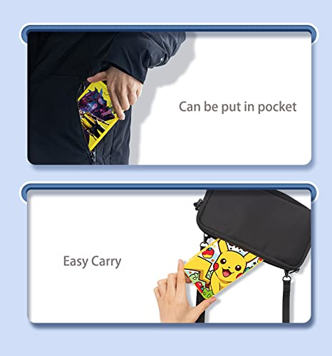 PERFECTSIGHT switch game card witch 12 or 24 or 48 slot holder (Yellow Pika, 24 Slots)