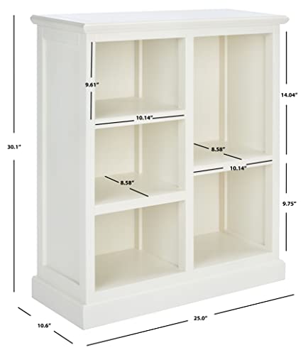 SAFAVIEH Home Collection Maralah White 5-Shelf Bookcase (Fully Assembled)