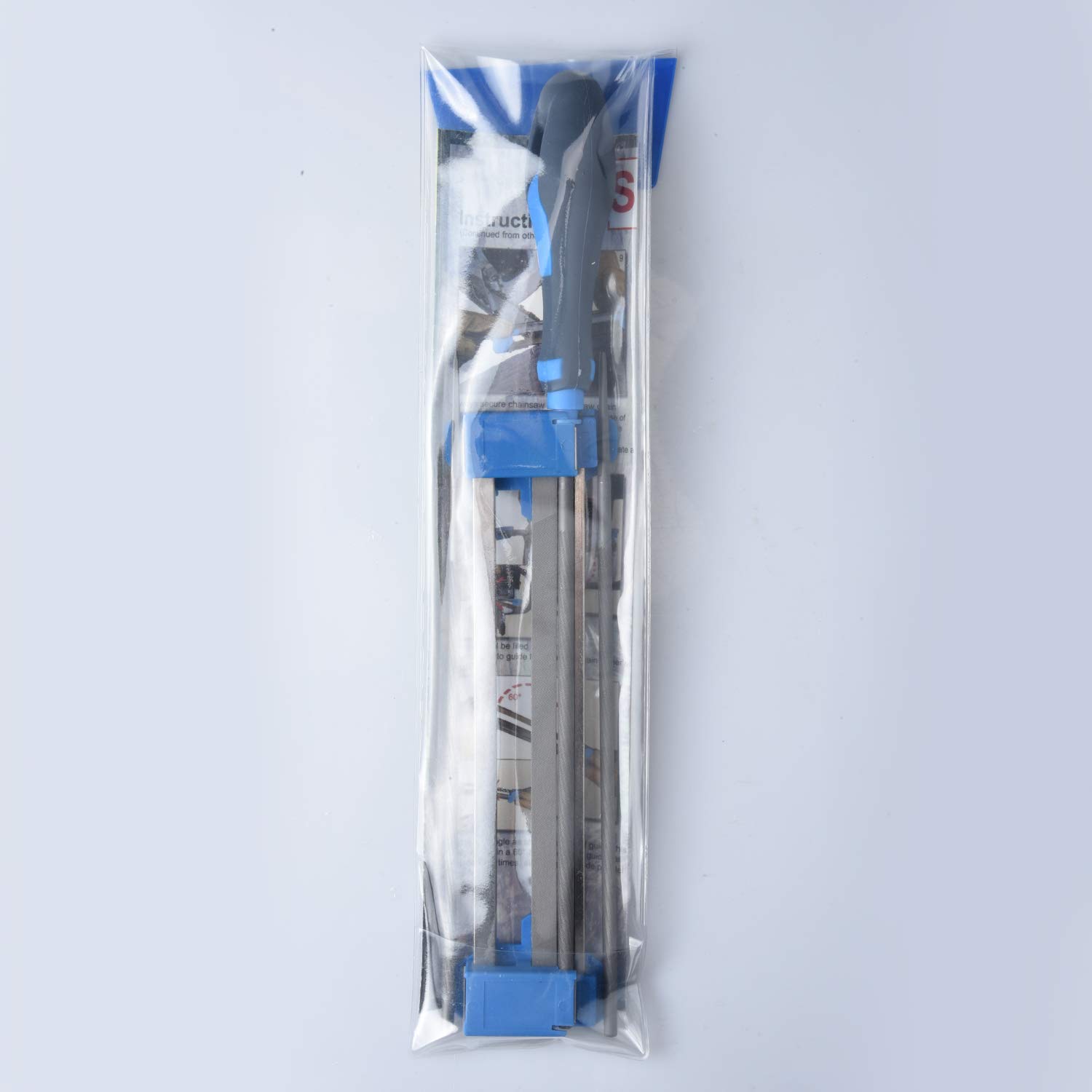 Codirom 2 in 1 Chainsaw Sharpener 2 in 1 Easy File Sharpener 3/16" 13/64" 7/35" Round Files (for 3/8" .325" .404" Chainsaw Chain)