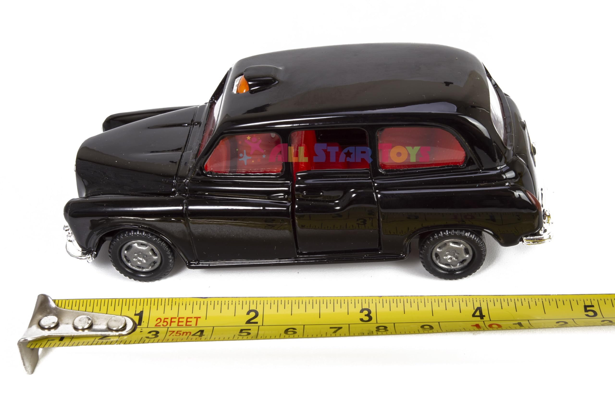 London Taxi 1/38 Scale Diecast Model Toy Car 4.75" Long Motormax 76003