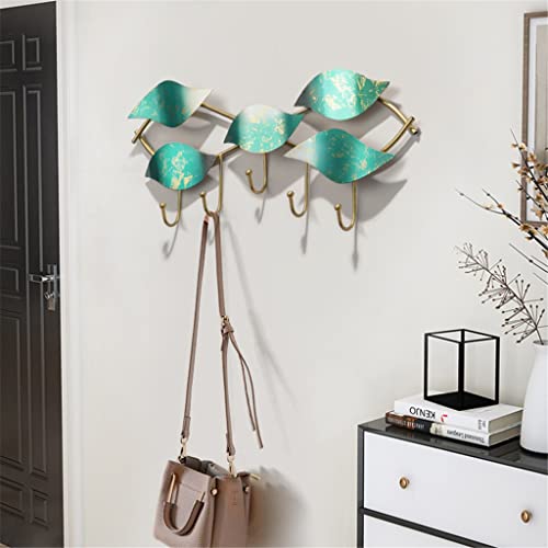 LHLLHL Creative Wall Hook Bathroom Coat Storage Rack Entrance Metal Shelf Door Key Hanger