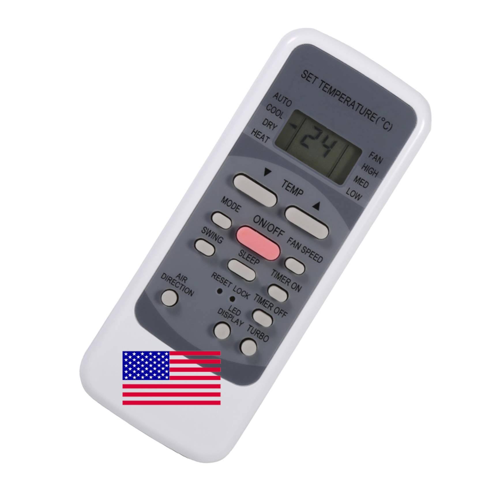 CHOUBENBEN Replacement Remote Control for ECO AIR R51I4/BGE R51I4/BGCE R51I19/BGE R51I19/BGCE ECO940SD ECO1240SD ECO1840SD AC Air Conditioner