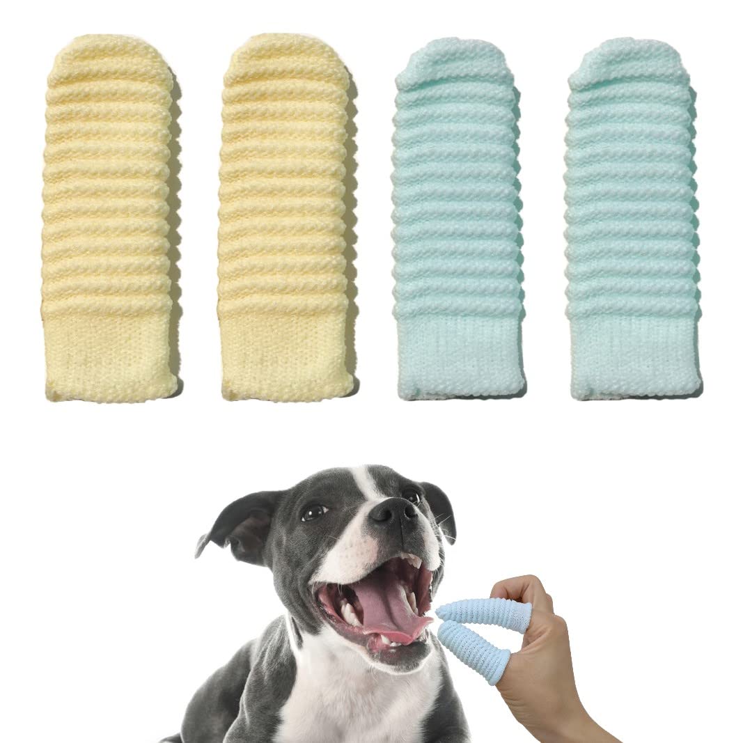 MoiiLavin Pet Toothbrush for Small Dogs Cats Large Dogs Finger Toothbrush