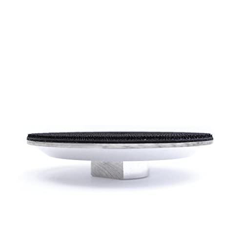 HOMESOM 5 Inch Aluminum Backer Pad Hook and Loop Backing Pad Backing Holder 5/8-11 Polish Wheel Holder Pad