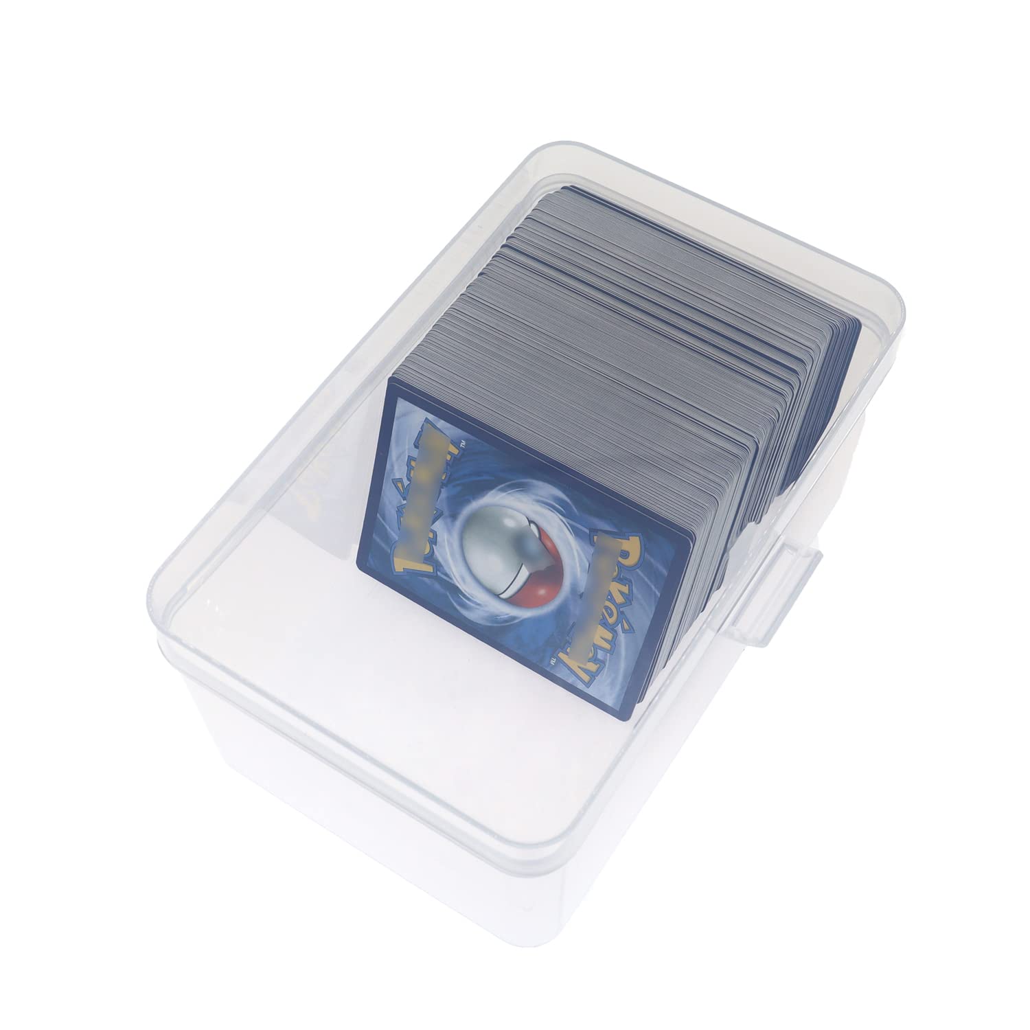 Cwdew 2PCS High Capactiy Playing Card Case Holder Plastic Trading Card Storage Box Card Deck Box Sports Baseball Game Card Storage, Each Box Holds Up to 470pcs Standard Size Cards