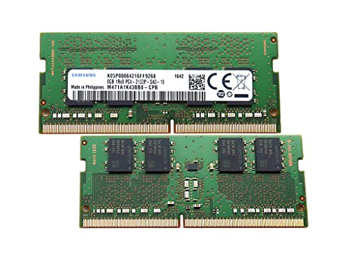 SAMSUNG 16GB 2X8GB DDR4 PC4-17000 1RX8 2133MHZ 1.2V Memory KIT M471A1K43BB0-CPB