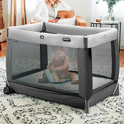 Chicco Lullaby Zip All-in-One Portable Playard - Springhill | Black