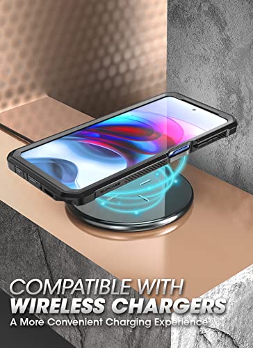 SUPCASE Unicorn Beetle Pro Series Case for Moto G Stylus 5G 2022 [Not Fit 4G Version], with Built-in Screen Protector Full-Body Rugged Belt Clip & Kickstand Case (Black)