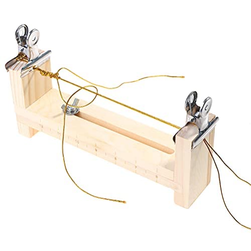 kekafu Wooden Jig Bracelet Maker Wristband Maker Kit, Adjustable Length Paracord Bracelet Maker, Safety Lanyards Weaver DIY Cord Knitting Braiding Tool for Wristband